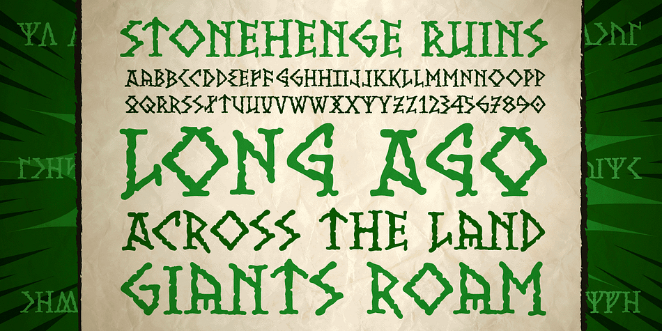 Stonehenge Font
