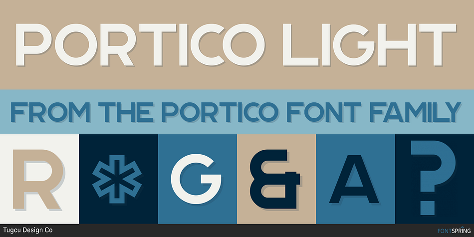 Portico Light Font