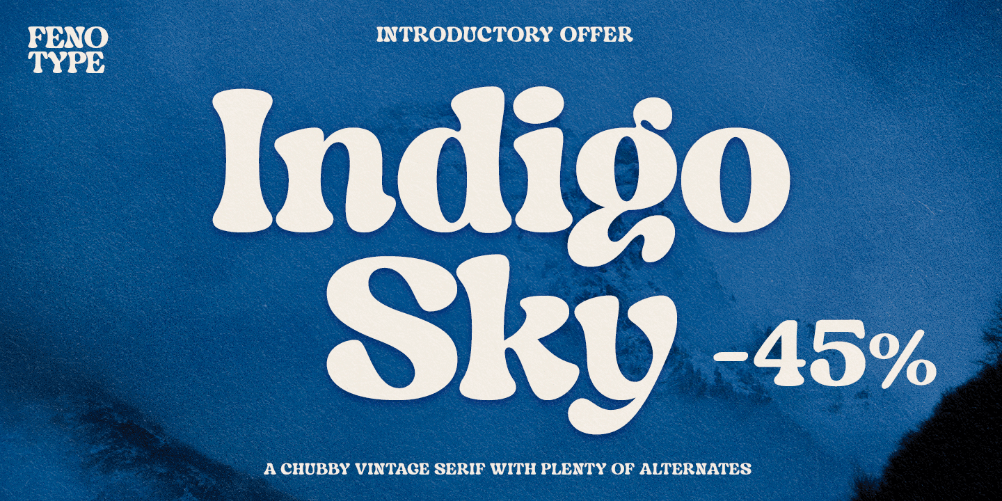 Indigo Sky Font
