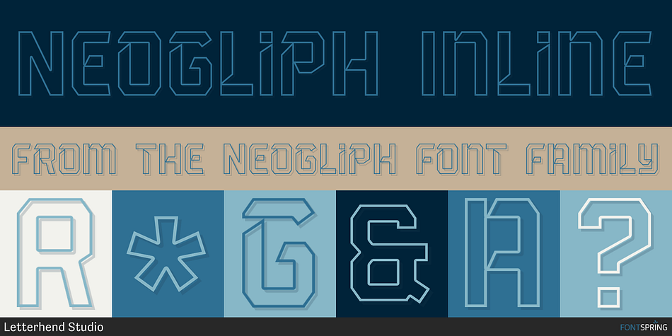 Neogliph Inline Font