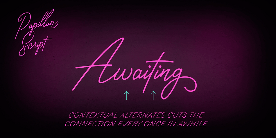 Papillon Script Font