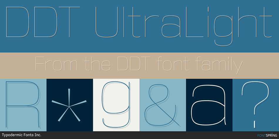 DDT UltraLight Font