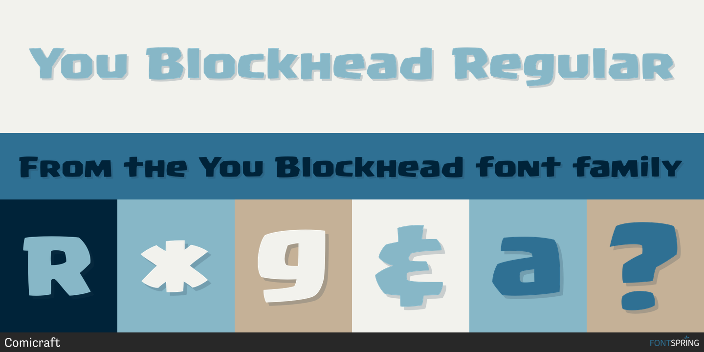 Fonts similar to You Blockhead