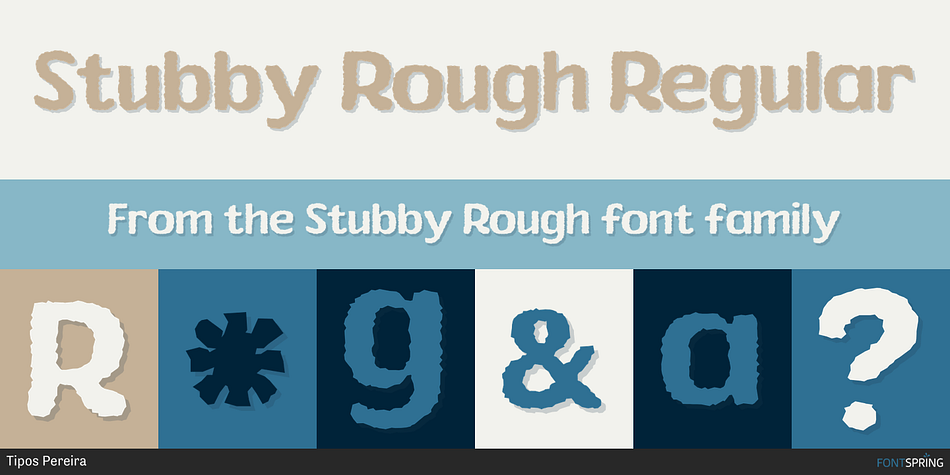 Stubby Rough Regular Font