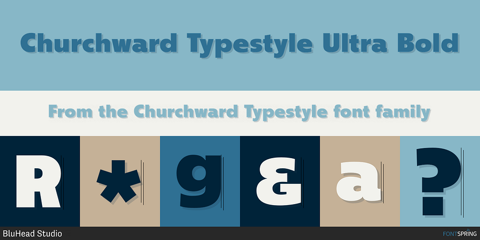 Churchward Typestyle Ultra Bold Font