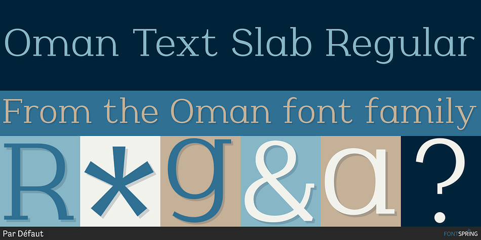 Oman Text Slab Regular Font