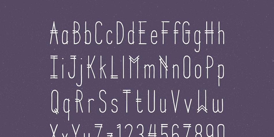 Parallel Lines Font