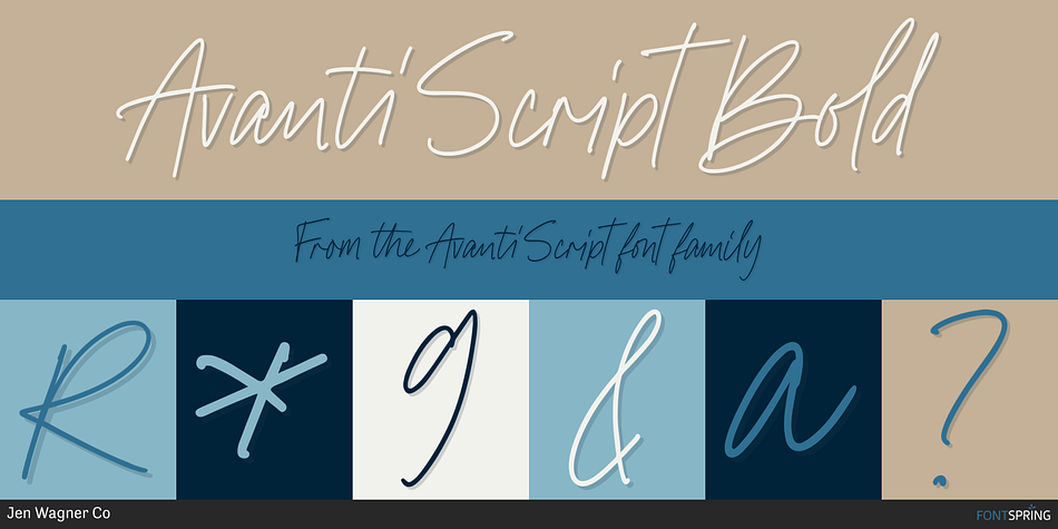 Avanti Script Bold Font