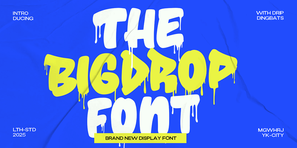 The Big Drop Regular Font