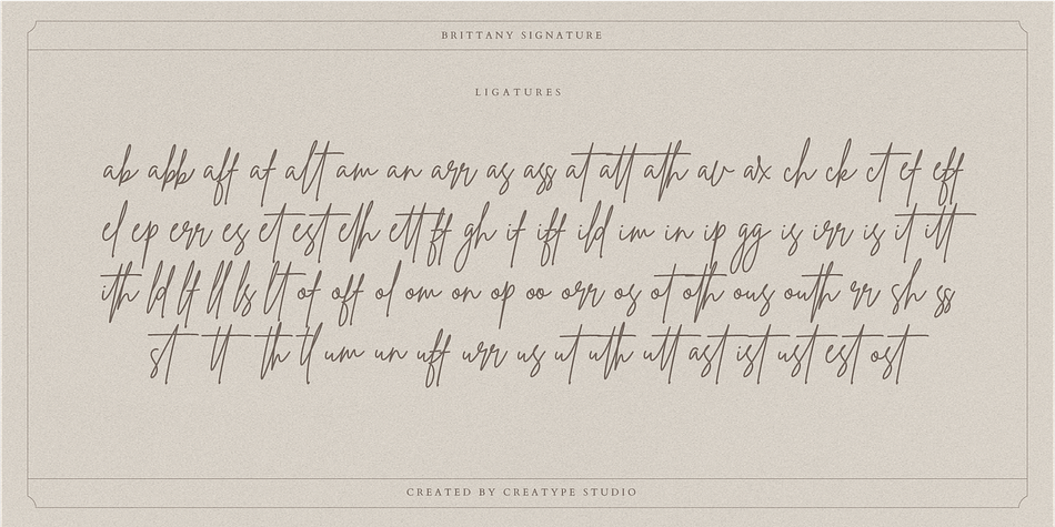 Brittany Signature Font