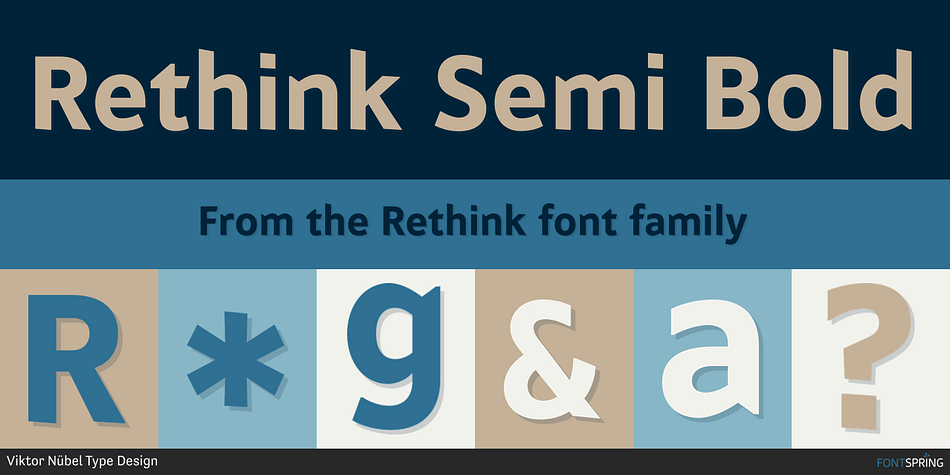 Rethink Semi Bold Font