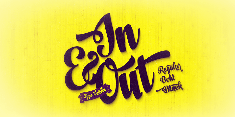 In And Out Font | Fontspring