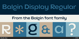 Fonts similar to Balgin