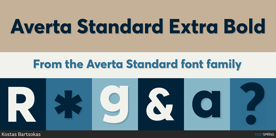 Averta Standard Extra Bold Font
