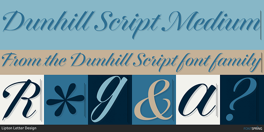 Fonts similar to Dunhill Script