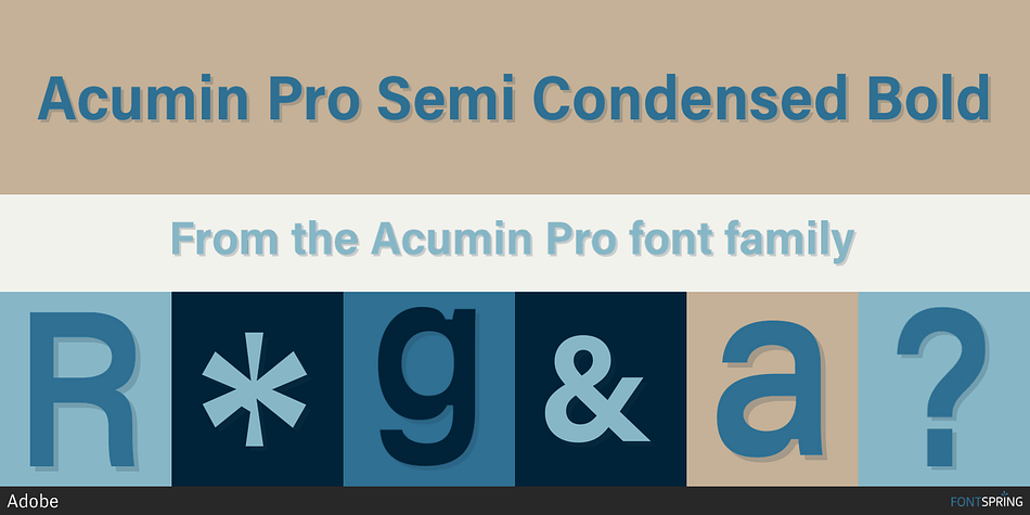 Acumin Pro Semi Condensed Font