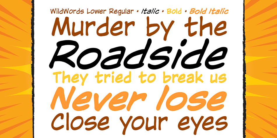 Wildwords Lower Font