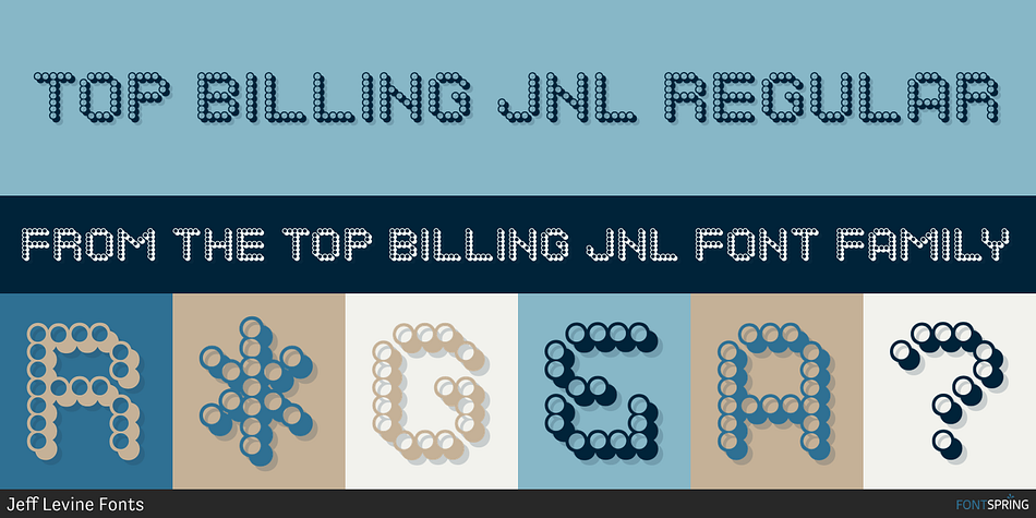 Top Billing JNL Font