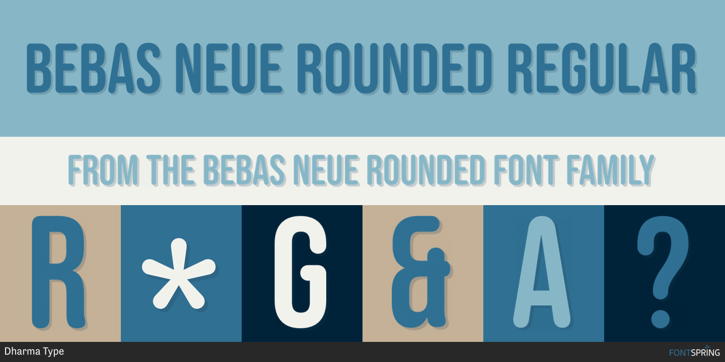 Similar Fonts To Bebas Neue Rounded