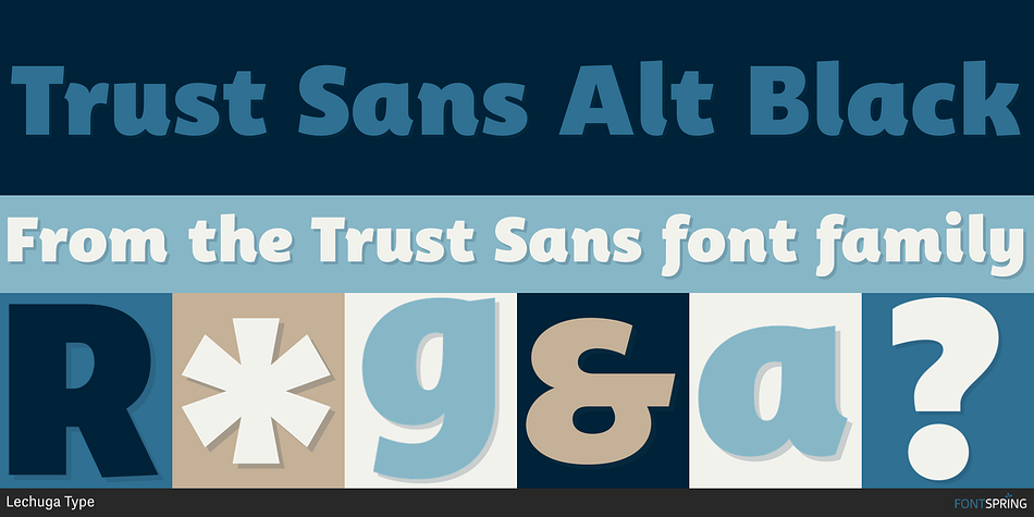 Trust Sans Alt Black Font