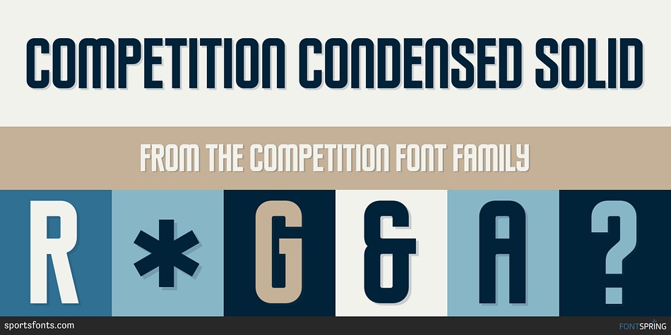Competition Condensed Solid Font
