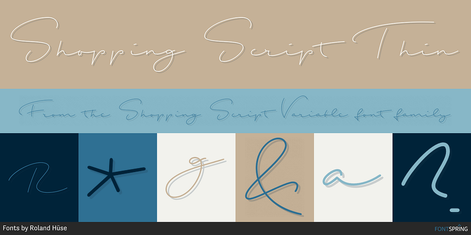 Shopping Script Thin Font