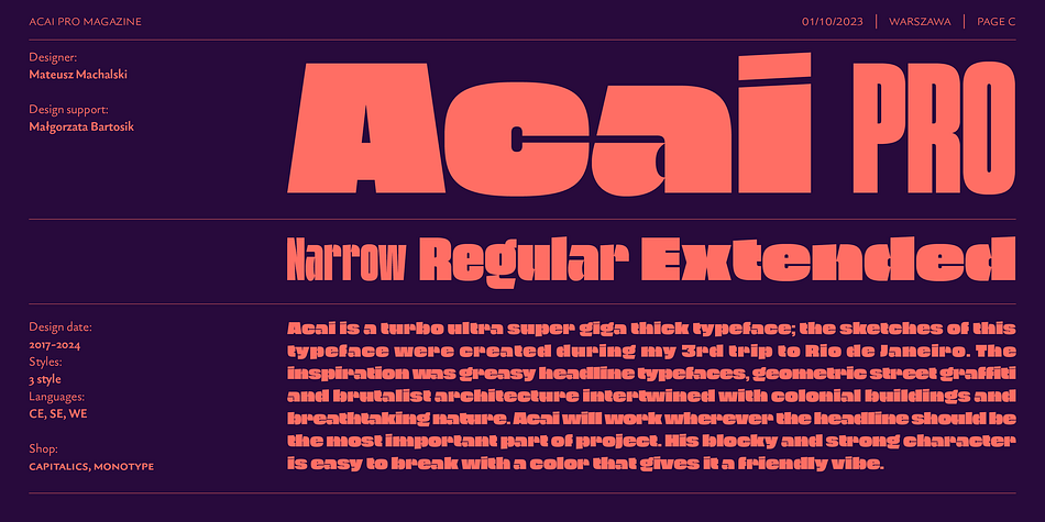 Acai PRO Font