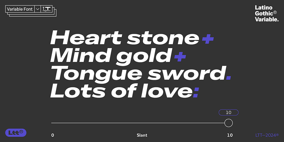 Latino Gothic Variable Font