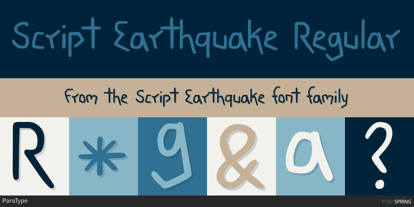 Script Earthquake Font