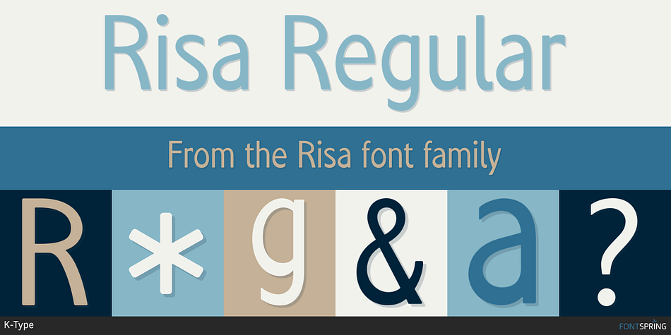 Risa Regular And Italic Font