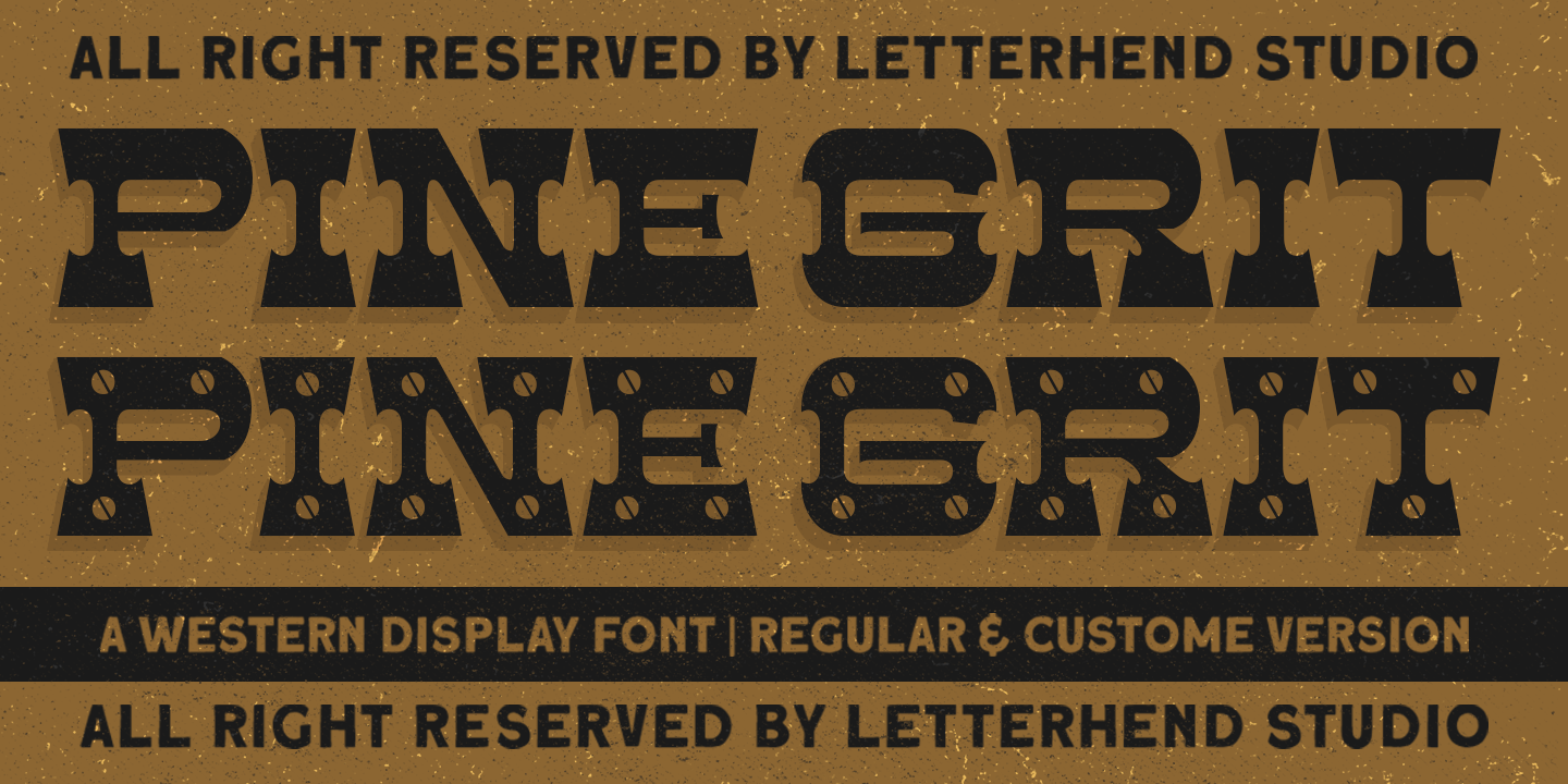 Pine Grit Font