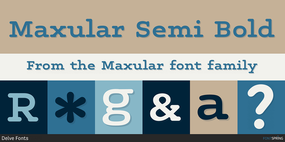 Maxular Semi Bold Pair Font