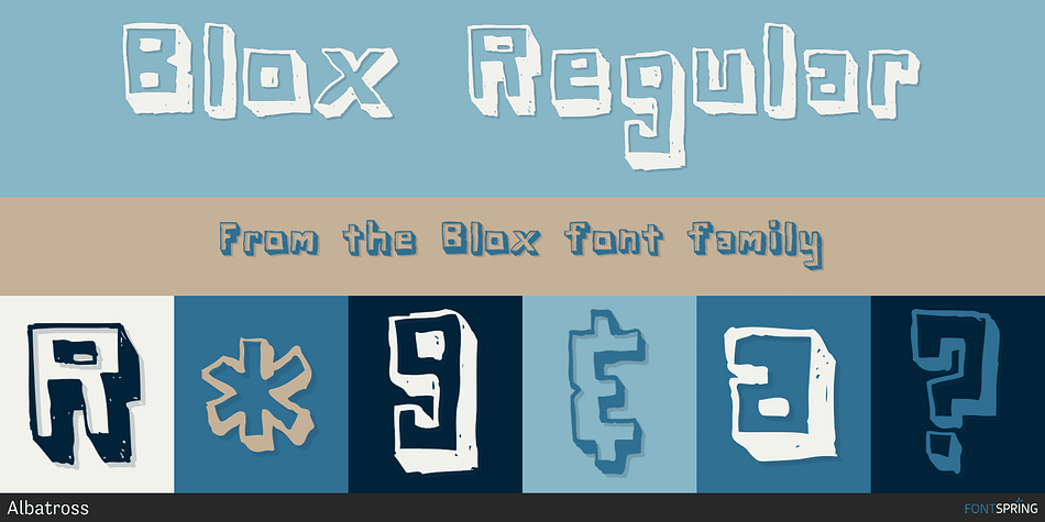 Blox Font Family by Albatross - Fontspring