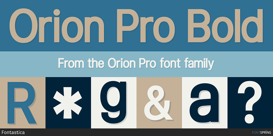 Orion Pro Bold Font
