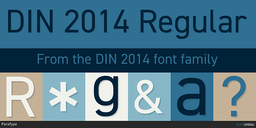 Fonts similar to DIN 2014