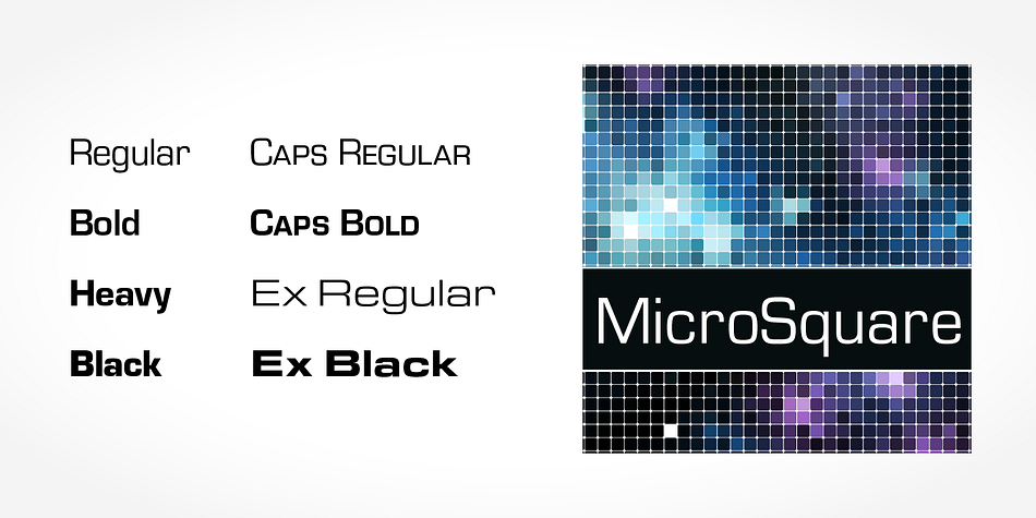 MicroSquare Pro Font