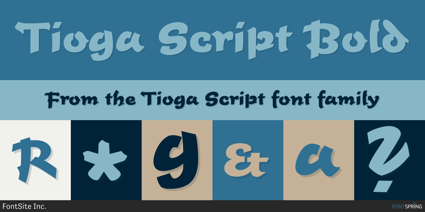 Tioga Script Bold Font