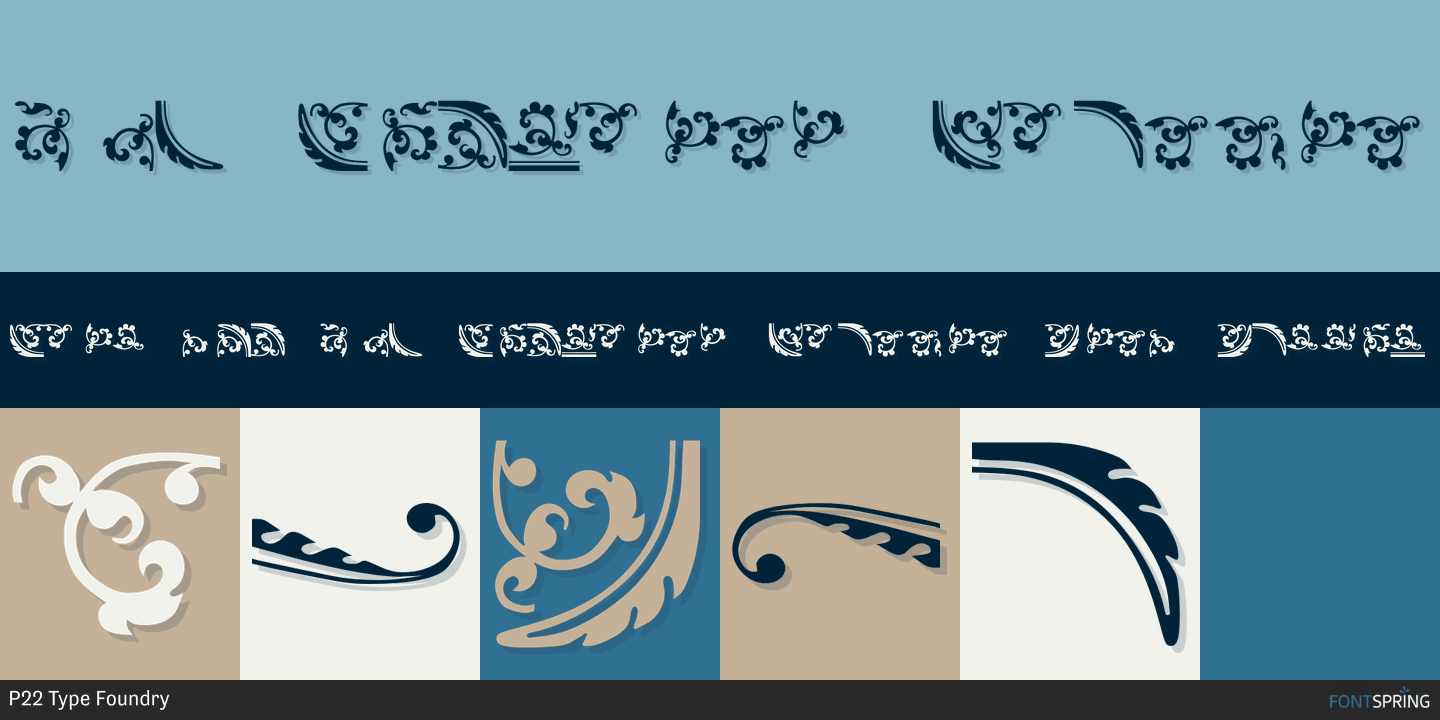 LTC Fleurons Granjon Font