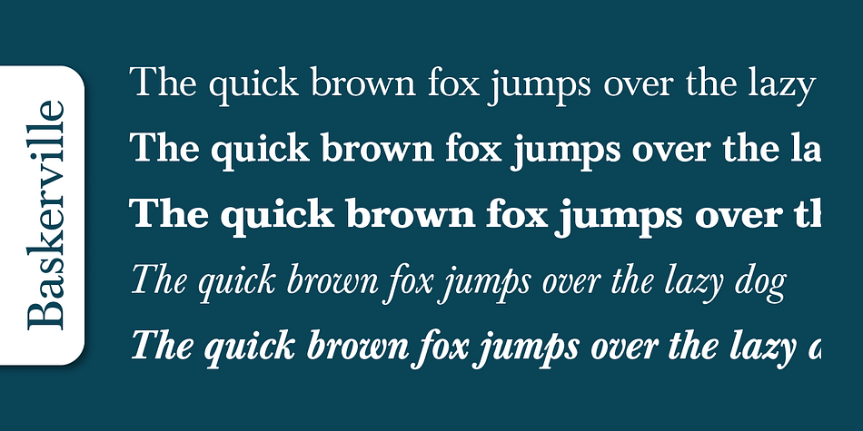 Baskerville Pro Font