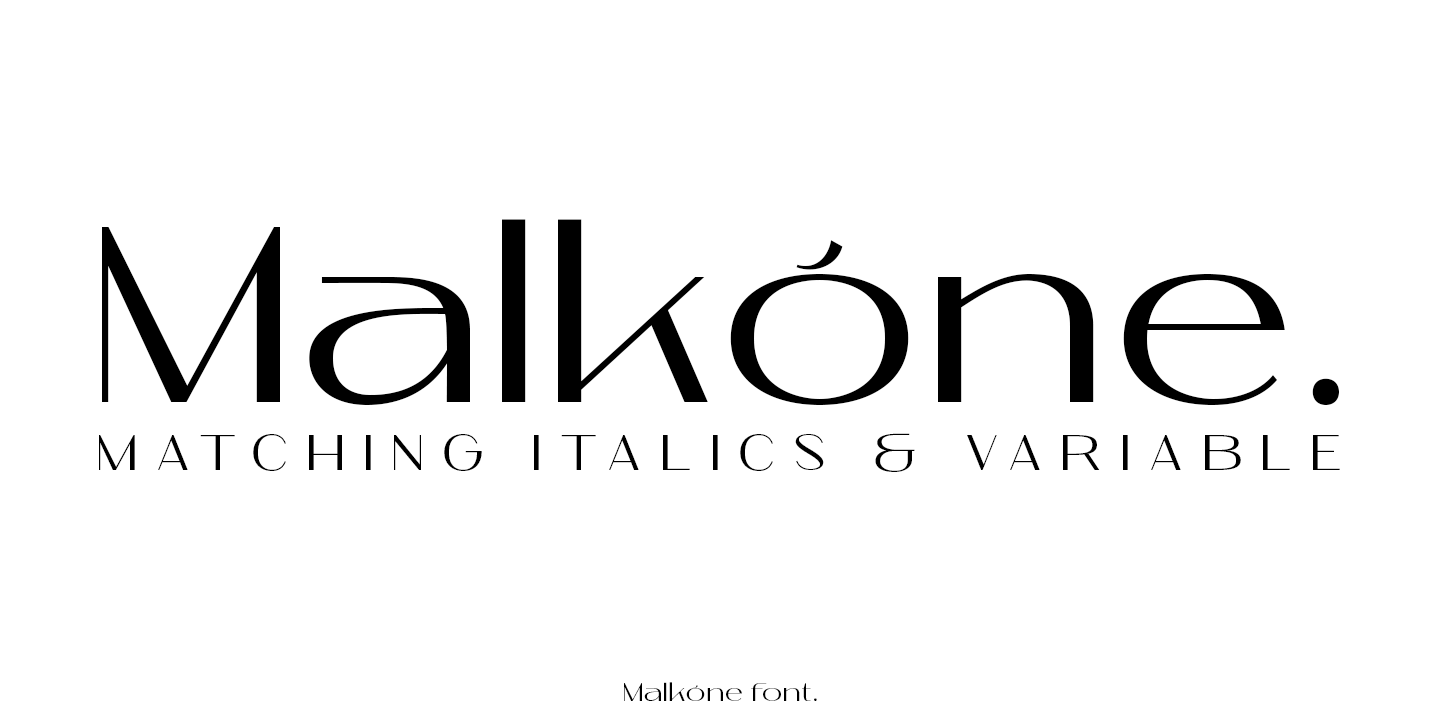 Malkone - Modern Sans Font