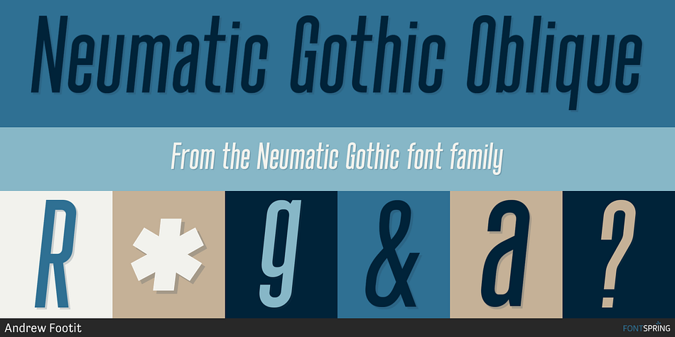 Neumatic Gothic Oblique Font