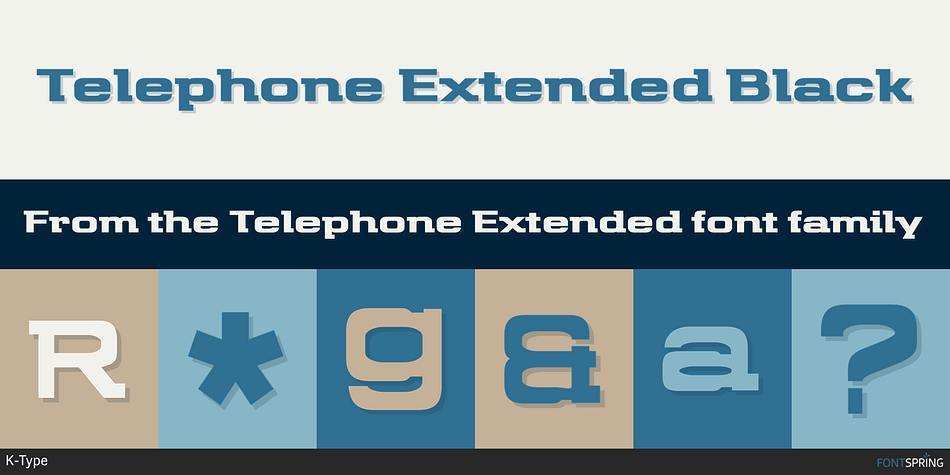 Telephone Extended Black Font