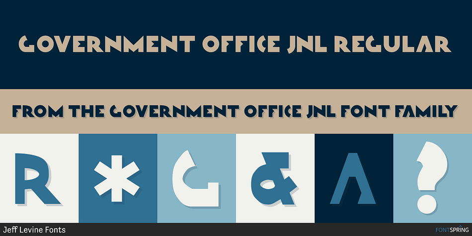 Government Office JNL Regular Font