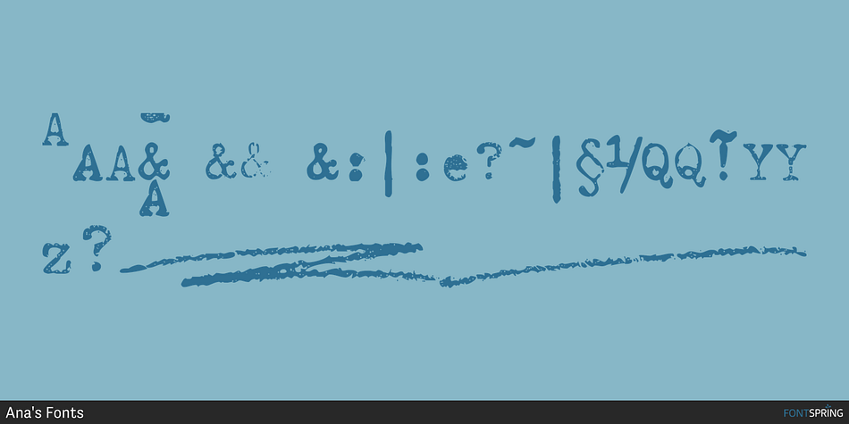 Office Typewriter Misprints SVG Regular Font