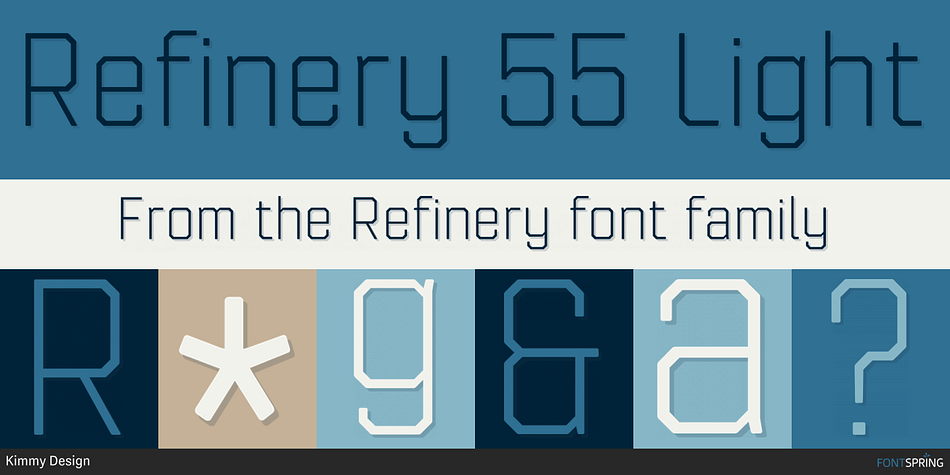 Refinery 55 Light Font