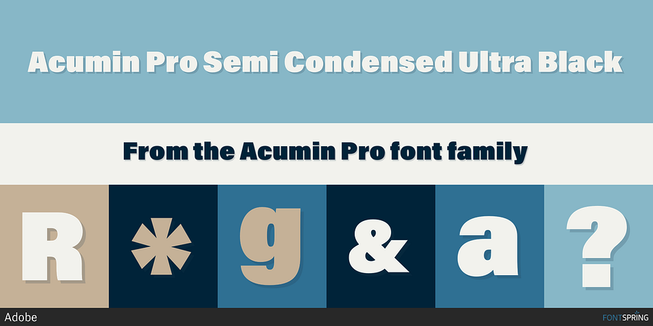 Acumin Pro Semi Condensed Font