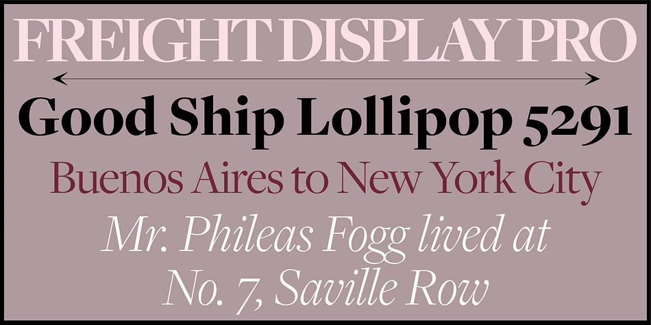 Freight Display Pro Font