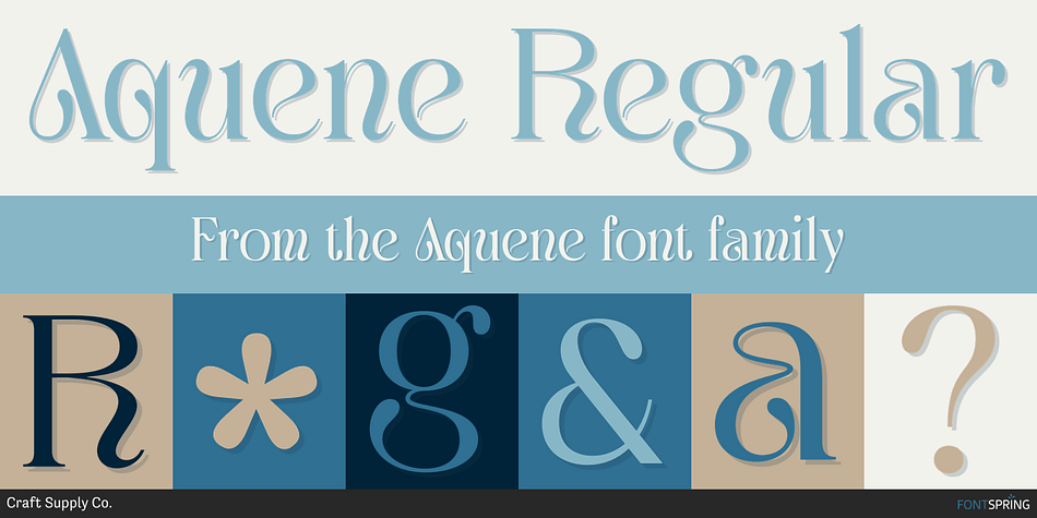 Aquene Regular Font