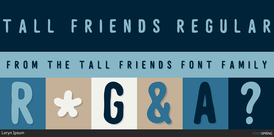 Tall Friends Regular Font