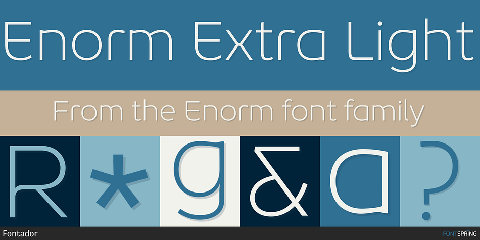 Enorm Extra Light Font